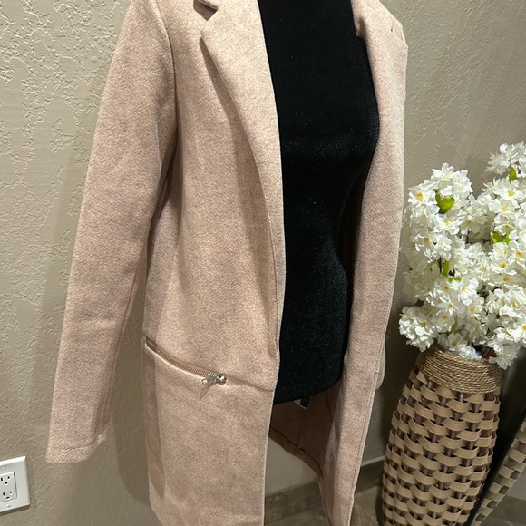 SHEIN | Jackets & Coats | Shein Cream Blazer With Tailored Silhouette ...